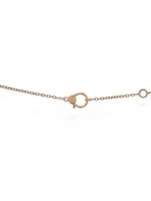 Hermès Finesse Pendant 18k Rose Gold And Diamonds Necklace - Pink