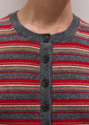 ME+EM Striped Cashmere Tee