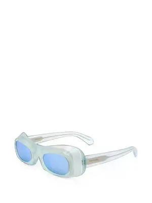 FERRAGAMO Oval-frame Sunglasses - Blue