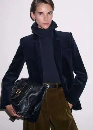 ME+EM Patch Pocket Sharp Shoulder Blazer