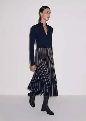 ME+EM Merino Stripe Knit Maxi Dress
