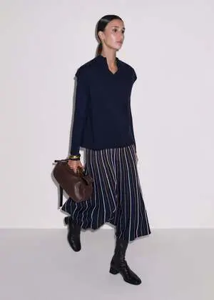 ME+EM Merino Stripe Knit Maxi Dress