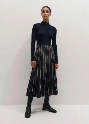 ME+EM Merino Stripe Knit Maxi Dress