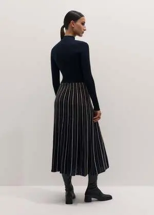 ME+EM Merino Stripe Knit Maxi Dress