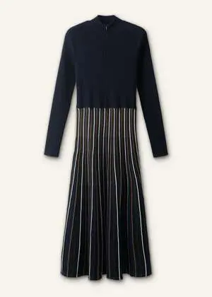 ME+EM Merino Stripe Knit Maxi Dress