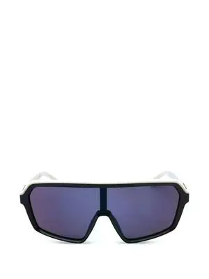 Hugo Geometric Frame Sunglasses - Blue