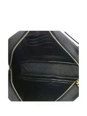Saint Laurent Matelassé Chevron Leather Mini Camera Bag - Black