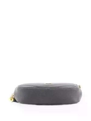 Saint Laurent Matelassé Chevron Leather Mini Camera Bag - Black