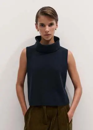 ME+EM Merino High Neck Vest