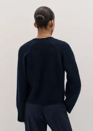 ME+EM Merino Cashmere V Neck Relaxed Cardigan