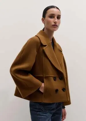 ME+EM Crop Swing Coat
