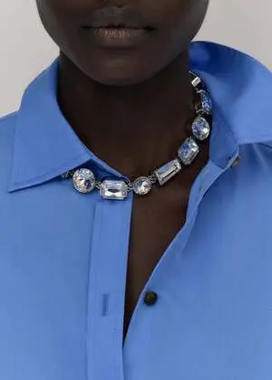 ME+EM Bold Diamante Short Necklace