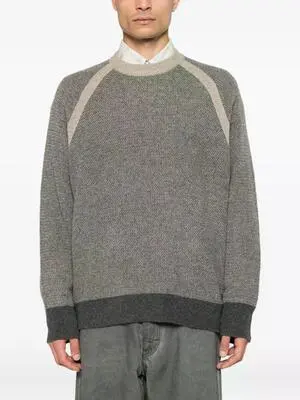 ZIGGY CHEN Raglan Sleeve Button Slit Sweater