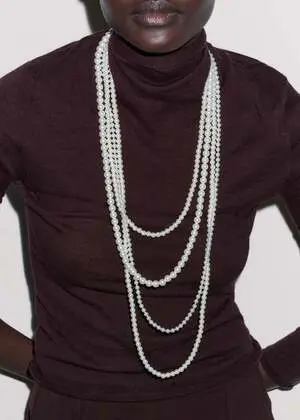 ME+EM 4 Strand Layering Pearl Necklace