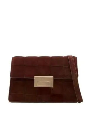 LOEFFLER RANDALL Delphine Woven Suede Shoulder Bag