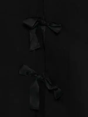THE GARMENT Bow-detail Open-back T-shirt - Black