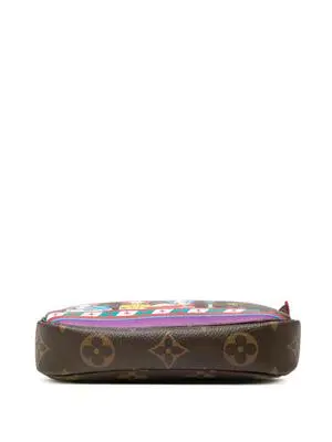 LOUIS VUITTON 2020 Monogram Vivienne Christmas Mini Pochette Accessoires Shoulder Bag