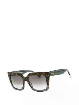 Missoni Multicolour Chevron Pattern Sunglasses - Green
