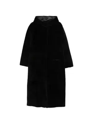 Simonette Ravizza Hooded Shearling Coat