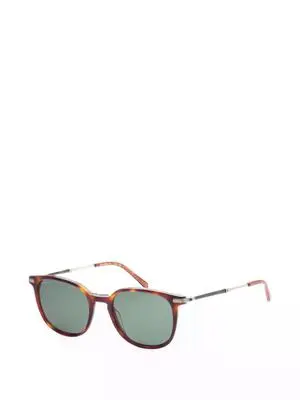 FERRAGAMO Tortoiseshell-effect Square-frame Sunglasses - Brown