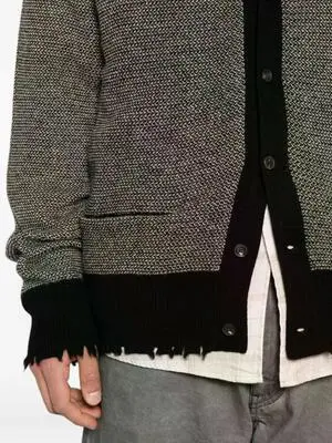 ZIGGY CHEN Distressed-effect Knitted Cardigan