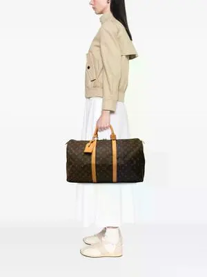 LOUIS VUITTON 1996 Monogram Keepall 50 Travel Bag - Brown