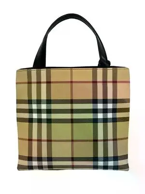 Burberry 1990-2000 House Check Canvas Handbag