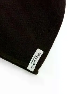 Marc O'polo Logo-patch Knitted Beanie Hat And Neckerchief Set