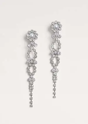 ME+EM Diamante Drop Earrings