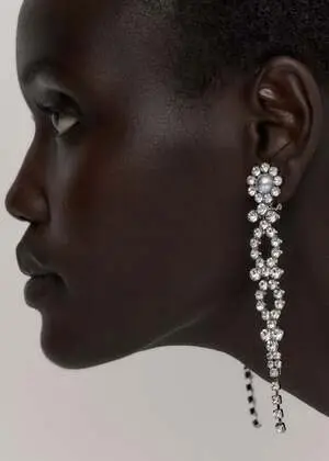 ME+EM Diamante Drop Earrings