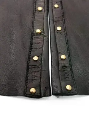 Gucci 2000s Studded Leather Gloves
