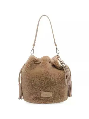 LA CARRIE Teddy Bucket Bag - Neutrals