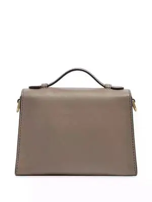THE BRIDGE Leather Tote Bag - Grey