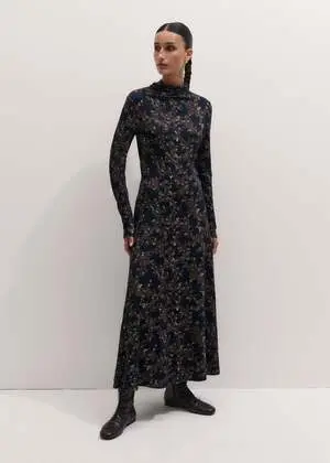 ME+EM Whimsical Bulbs Print Maxi Dress