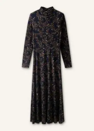 ME+EM Whimsical Bulbs Print Maxi Dress