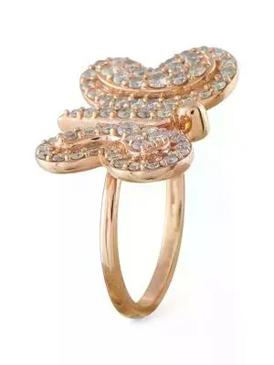 LB EXCLUSIVE Butterfly-motif Diamond Ring