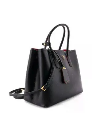 Prada Saffiano Leather Tote Bag - Black
