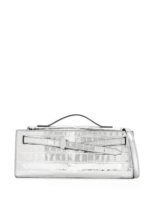 Veronica Beard Dash Leather Clutch Bag