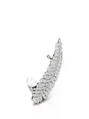 SWAROVSKI Crystal-embellished Leaf Motif Earrings