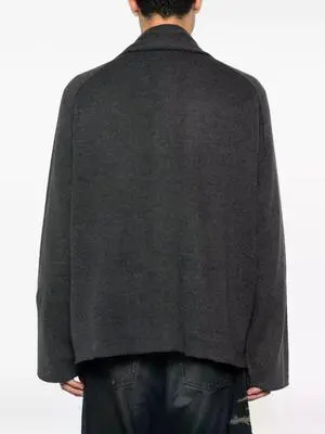 ZIGGY CHEN Knitted Cardigan With Integrated Scarf