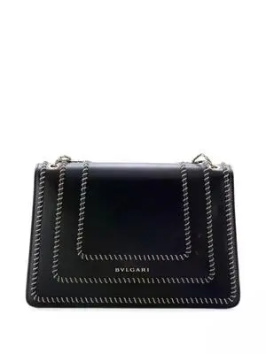 BVLGARI Serpenti Forever Embellished Leather Medium Shoulder Bag