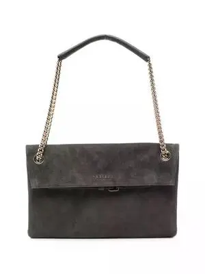 Orciani Logo-plaque Chain-link Shoulder Bag - Grey