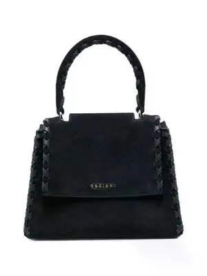 Orciani Braided-trim Suede Tote Bag