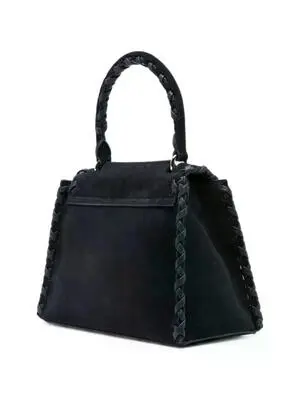 Orciani Braided-trim Suede Tote Bag