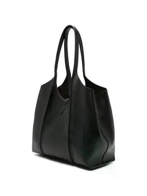 TOD'S Timeless Leather Tote Bag - Black