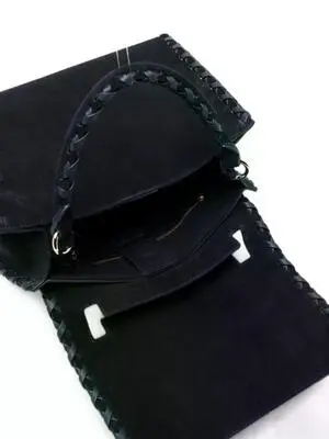 Orciani Braided Trim Suede Tote Bag