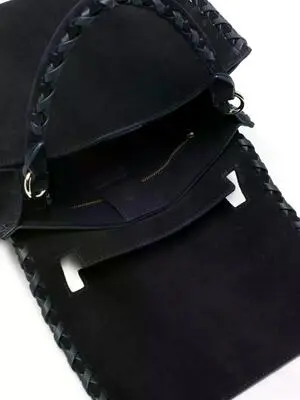 Orciani Braided Trim Suede Tote Bag