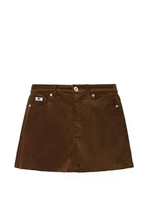 CHOCOOLATE Logo-patch Corduroy Shorts - Brown