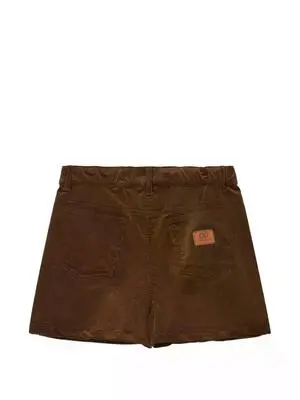 CHOCOOLATE Logo-patch Corduroy Shorts