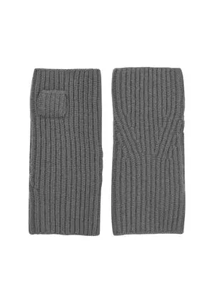 LOOP CASHMERE Cashmere Mitt In Pewter - Grey
